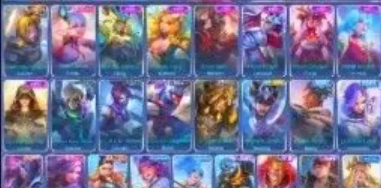 ML696 Android & iOS 181 Skins Collector Natalia Valentine Fanny 7 Epic Skins Venom Gusion Hanabi ...